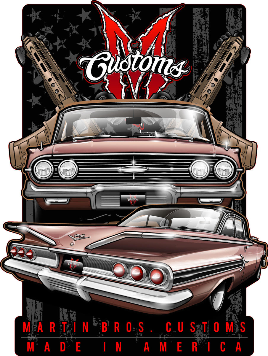 CUSTOM METAL SIGN '60 IMPALA SIGN – MARTIN BROS CUSTOMS
