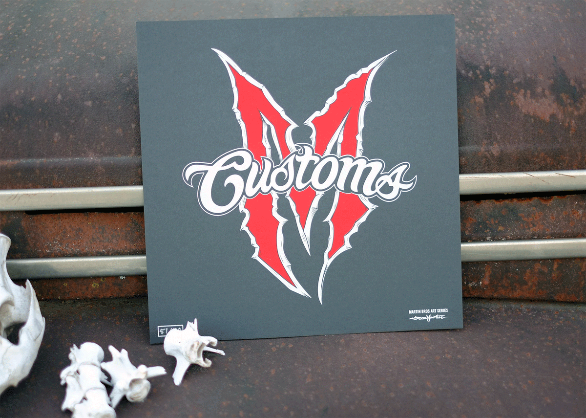 Limited Edition Print(s) - "M" print – MARTIN BROS CUSTOMS