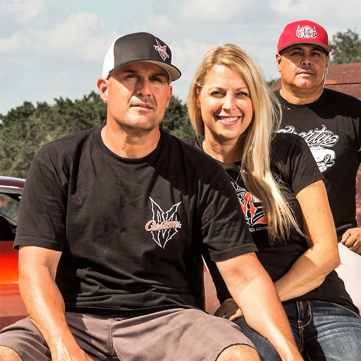 FLEXFIT MARTIN BROS TRUCKER HAT (BLACK/ WHITE) – MARTIN BROS CUSTOMS