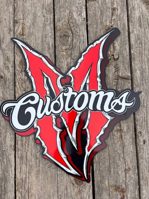 CUSTOM "M" METAL SIGN – MARTIN BROS CUSTOMS