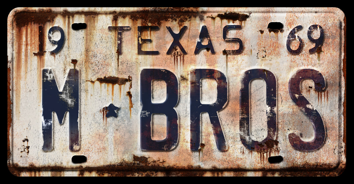 CUSTOM LICENSE PLATE – MARTIN BROS CUSTOMS